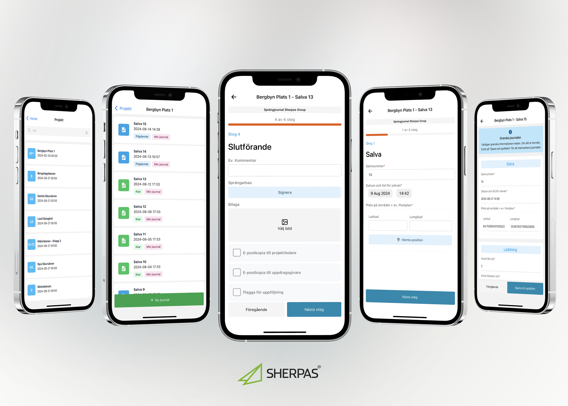 Sprängjournaler i Sherpas TnT
